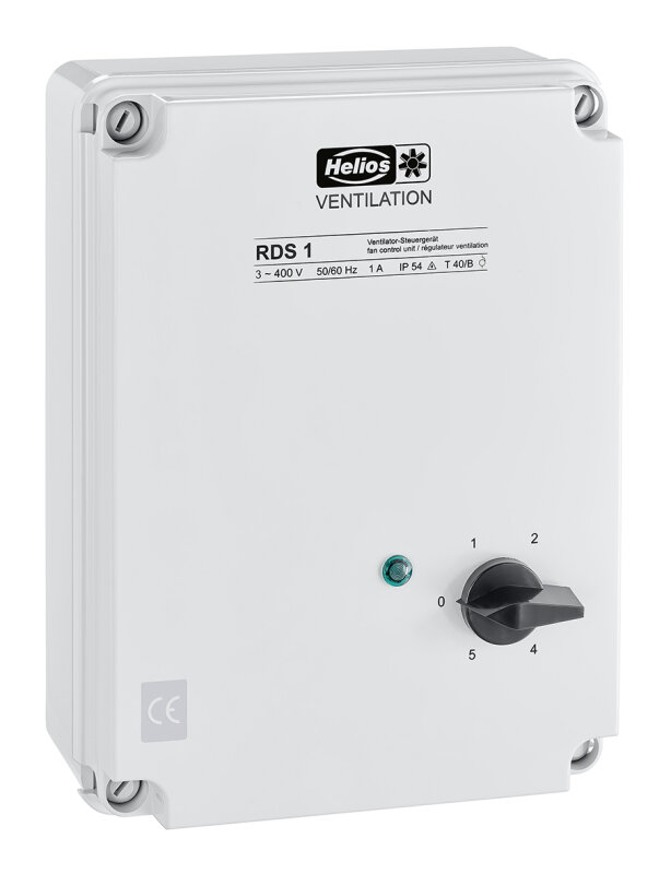 Helios RDS 2 Trafo-Drehzahlsteller mit Motorvollschutzeinr. 3-PH, 2,0 ...