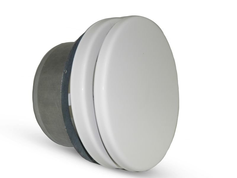 Tellerventil TFF verz.Stahlblech weiss NW 125, 24,50